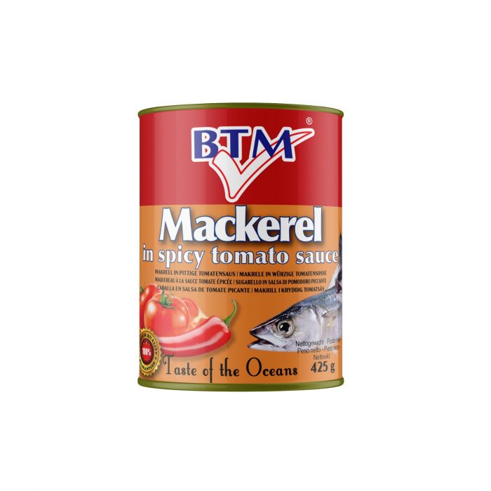 BTM Mackerel In Spicy Tomato Sauce 425gm – BTM International