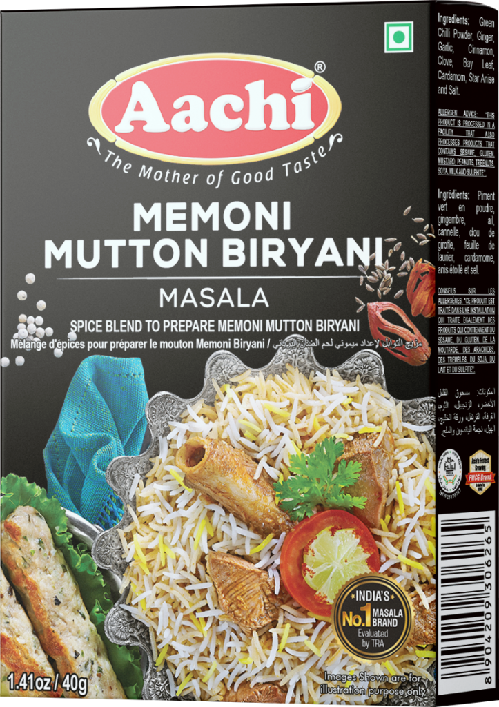 Aachi Memoni Mutton Biryani Masala 40gm – BTM International
